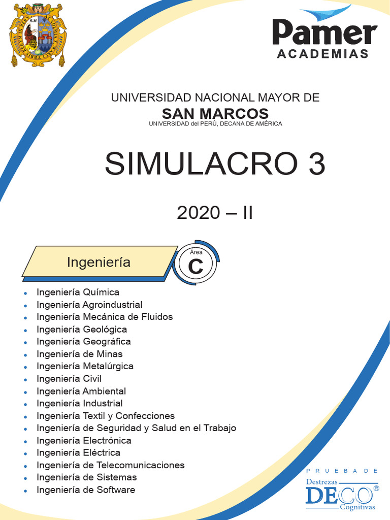 Simulacro 3 Área C | PDF | Suicidio | Ingeniería