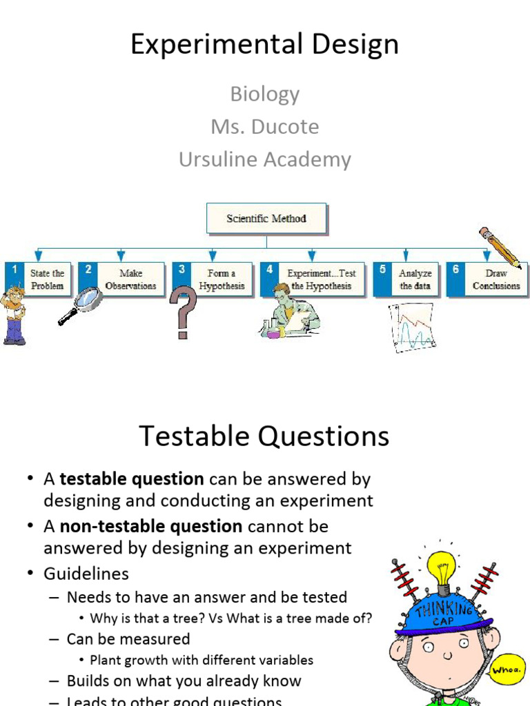 bio expiremental design slides | PDF | Experiment | Quantitative Research