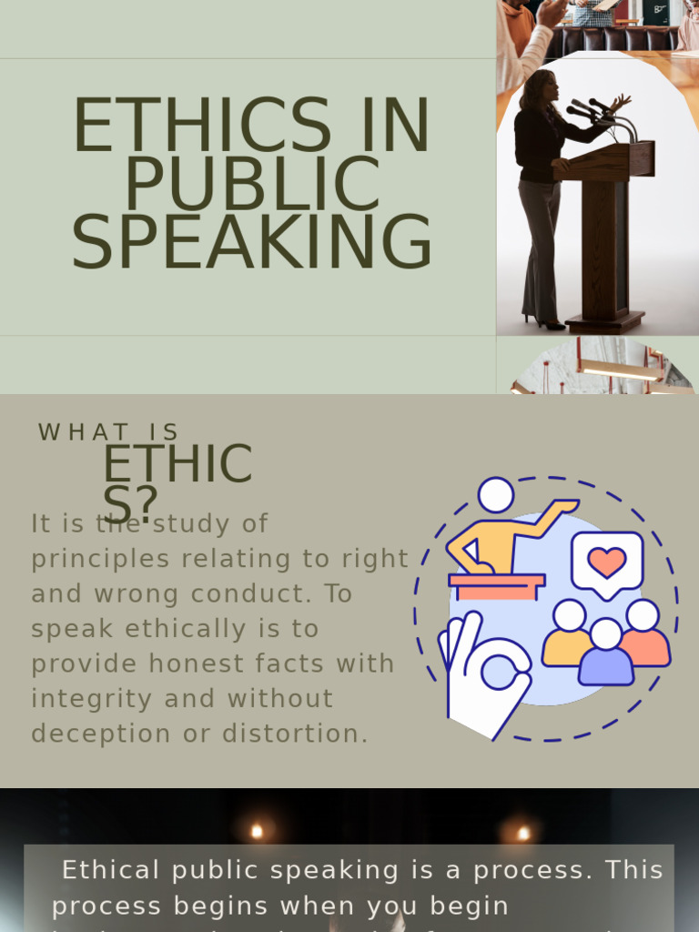 Ethical Principles in Public Speaking | PDF | Plagiarism | Public Speaking