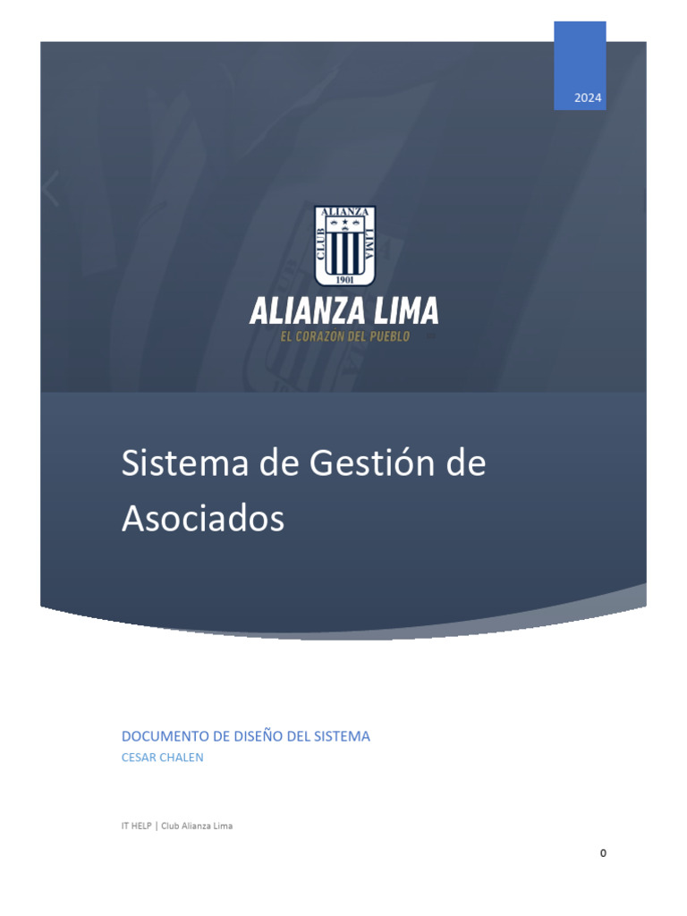 Documento de Diseño Del Sistema de Gestión de Asociados Del Club ... Documento de Diseño Del Sistema de Gestión de Asociados Del Club ...