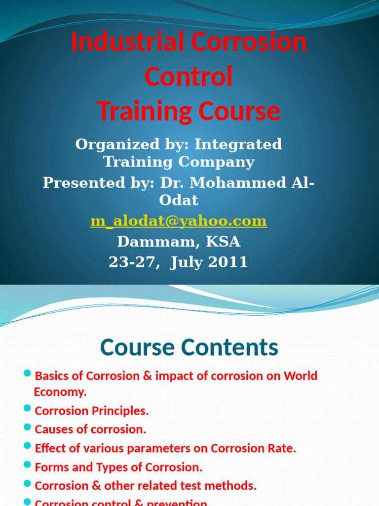 01-Industrial Corrosion Control | PDF | Corrosion | Electrochemistry