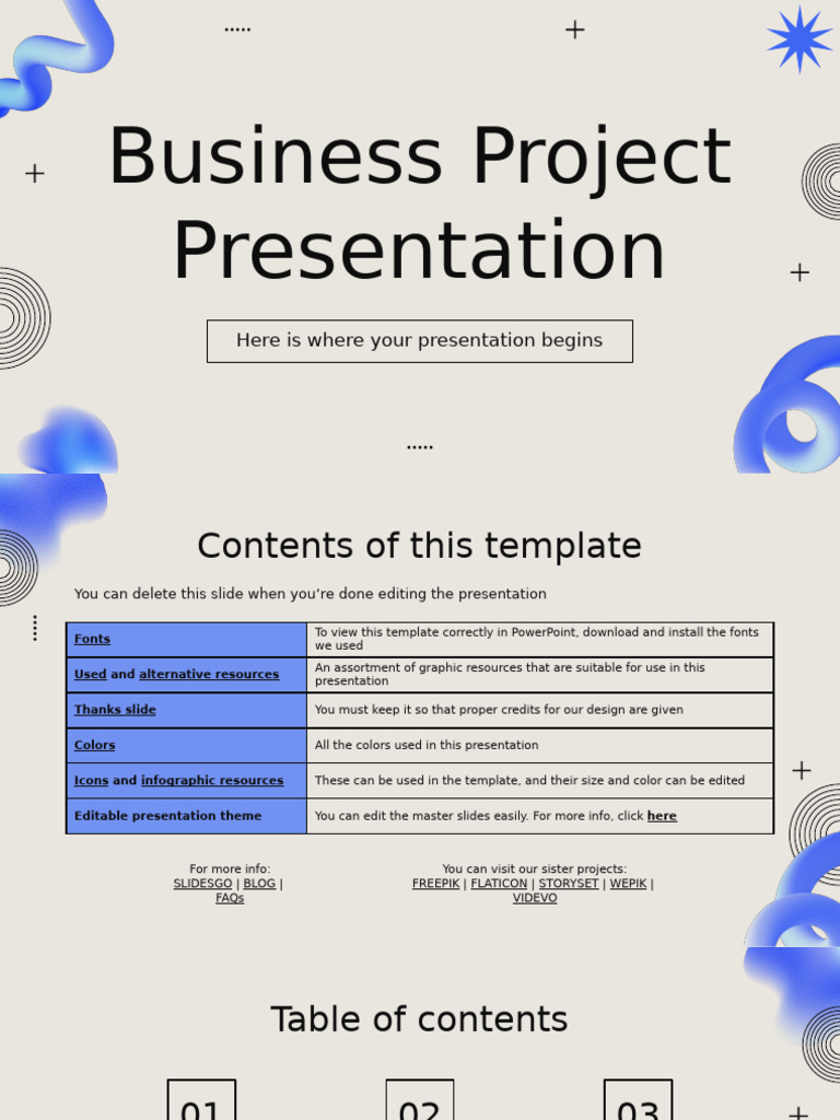 Business Project Presentation by Slidesgo | PDF | Planets | Saturn