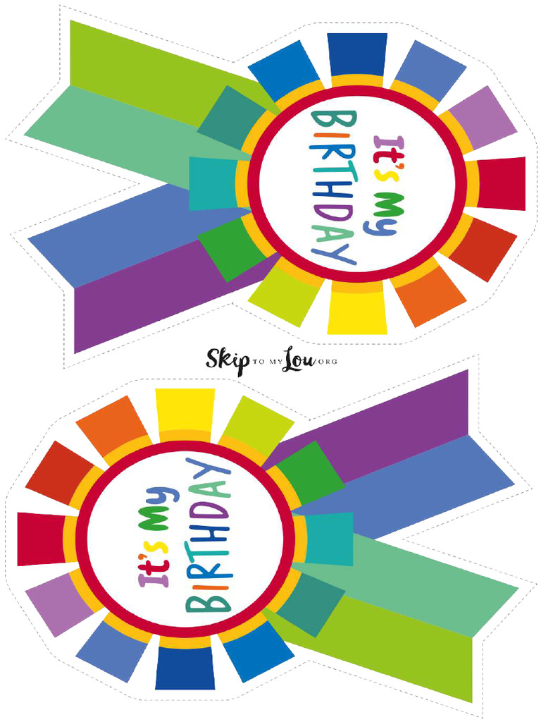 Birthday Badge | PDF
