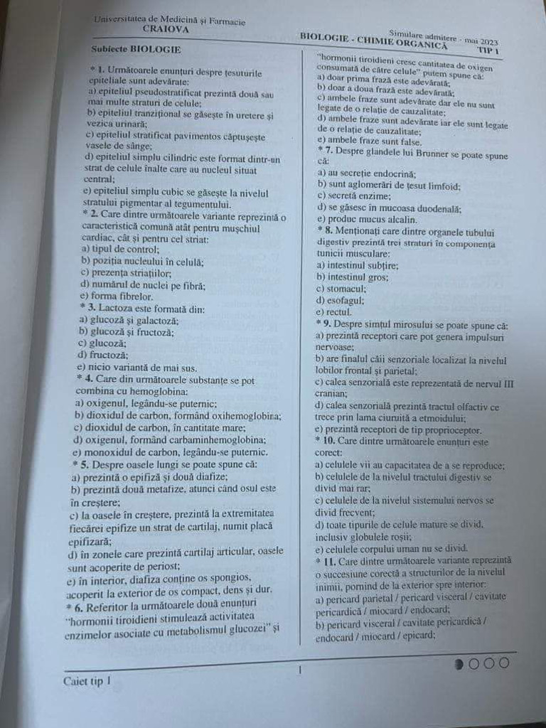 Simulare Umfcv 2023 | PDF