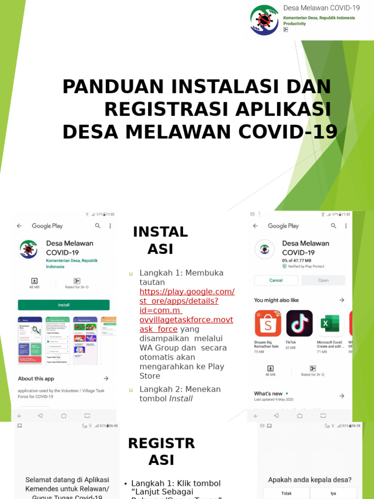 PB 2 - Instalasi Dan Registrasi - Bahan Tayang | PDF