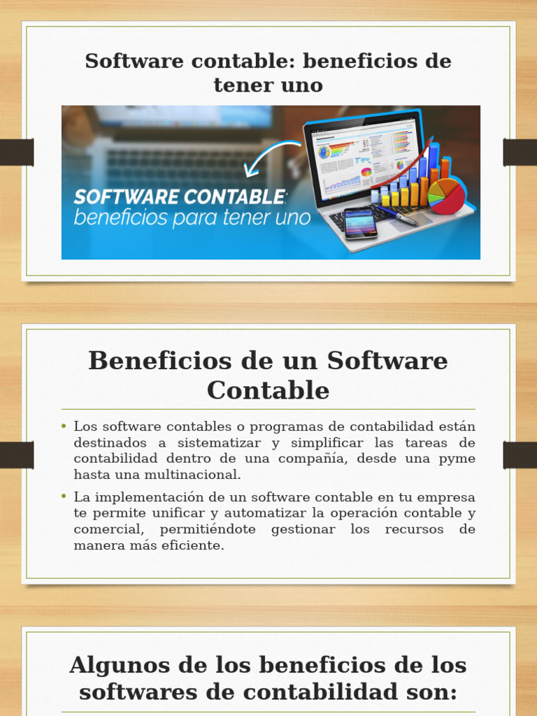 Clase 3 Beneficios de Un Software Contable | PDF | Computación en la nube | Contabilidad