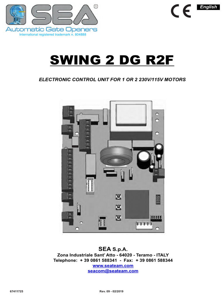SWING 2 DG R2F Rev. 09 - ENG | PDF | Default (Computer Science) | Menu ...
