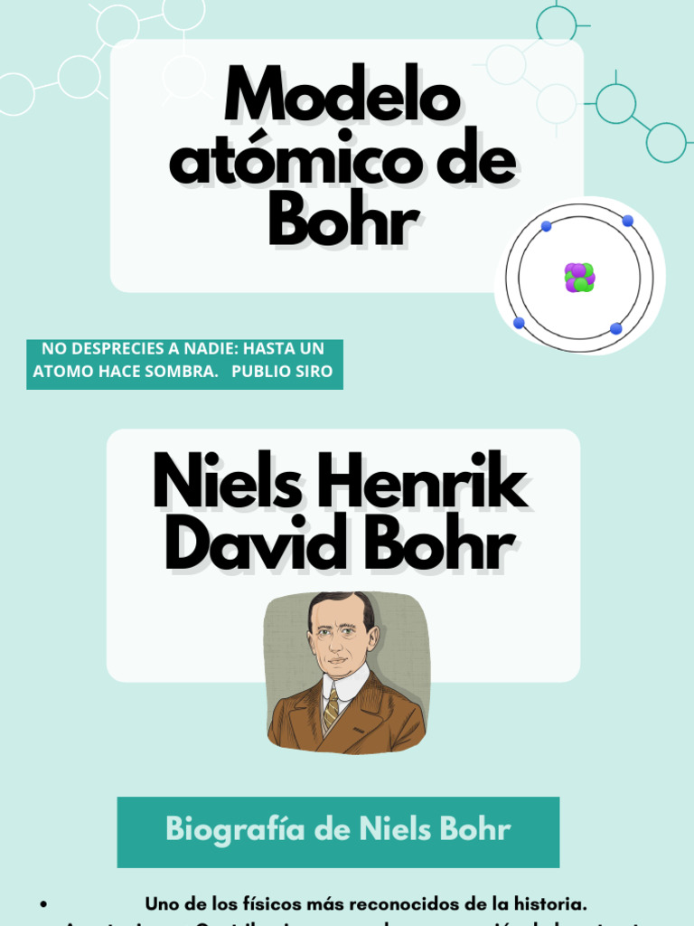 Modelo Atomico de Bohr | PDF