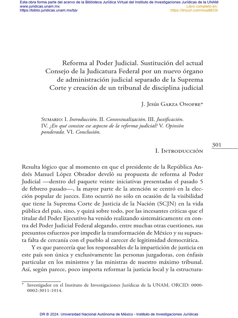 Reforma Poder Judicial | PDF | México | Juez