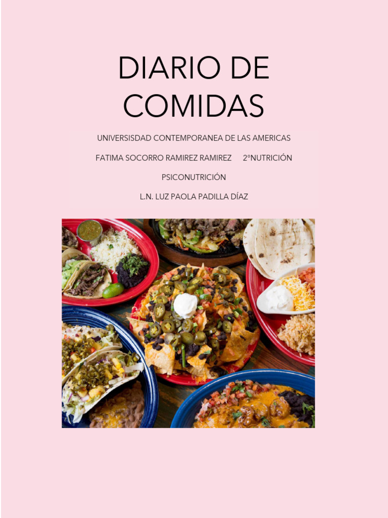 Reporte de Comidas | PDF | Comida y bebida | Cocina