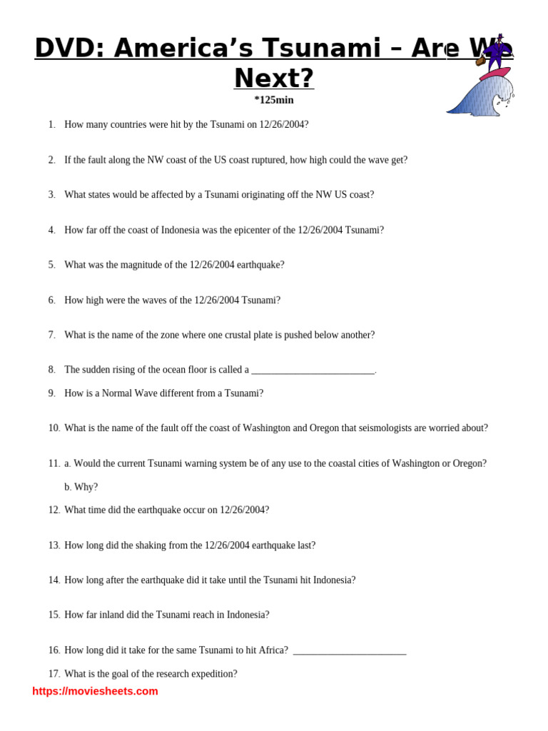 DVD Americas Tsunami Are We Next | PDF | Tsunami | Earthquakes