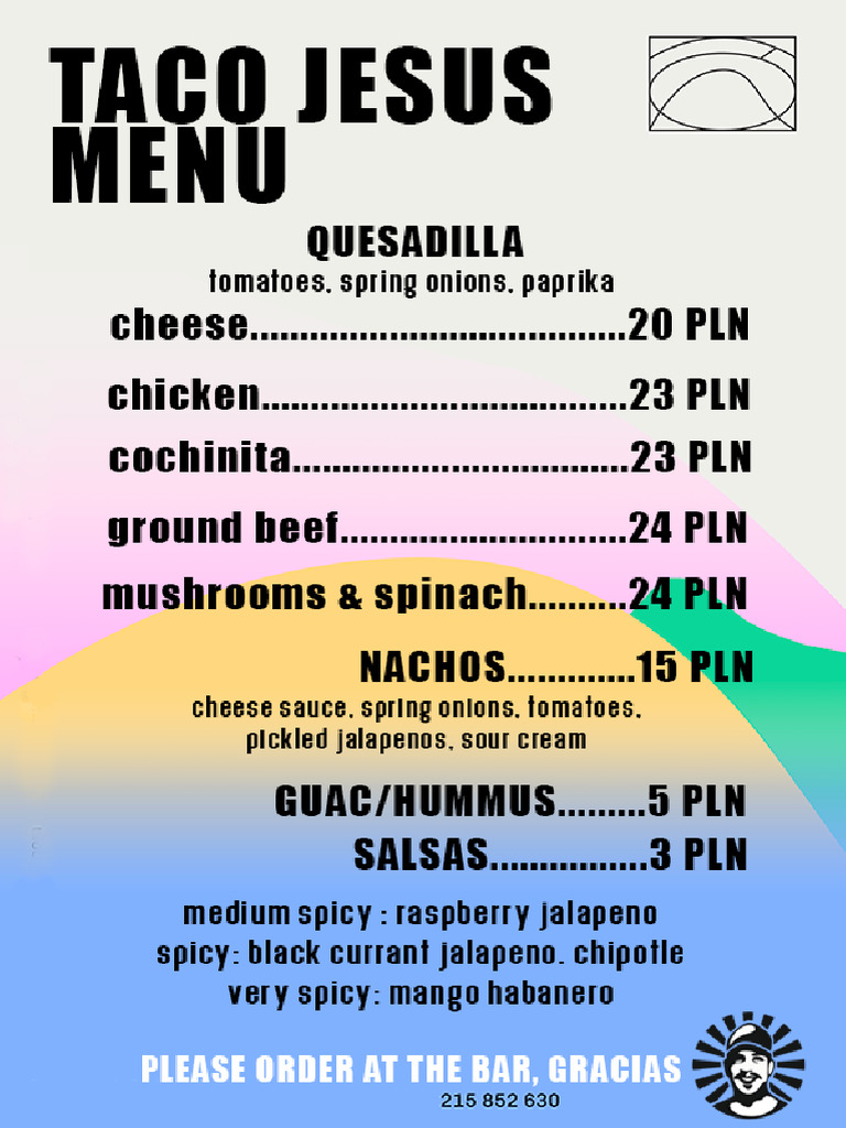 Taco-Jesus-Menu | PDF