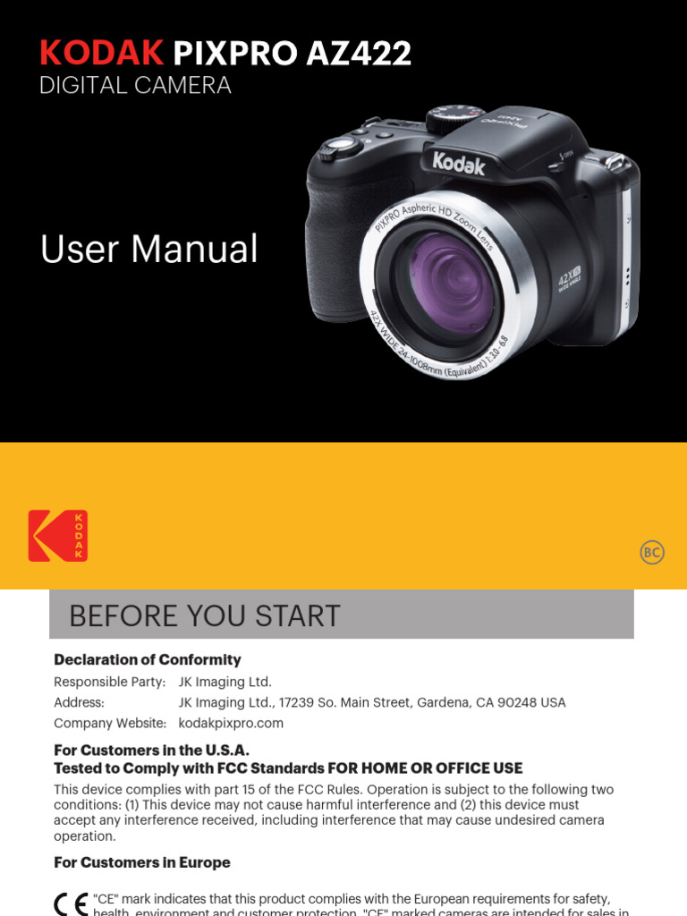 Az422 Manual en | PDF | Digital Camera Modes | Shutter Speed