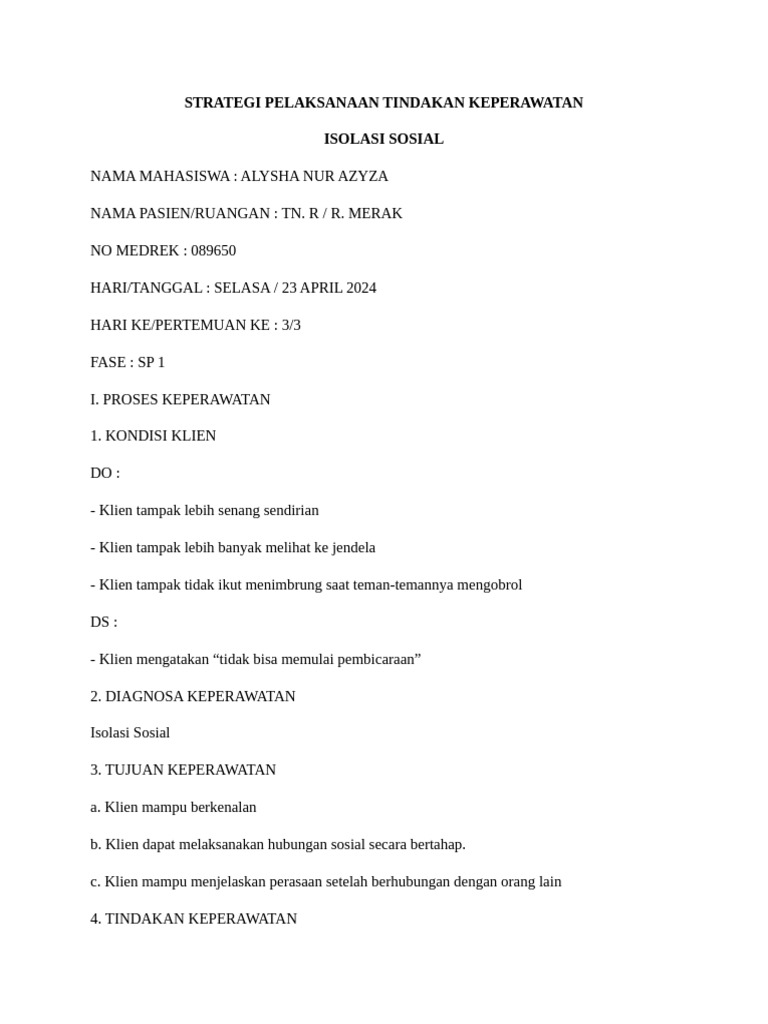 SP 1 Halu - Salwa | PDF