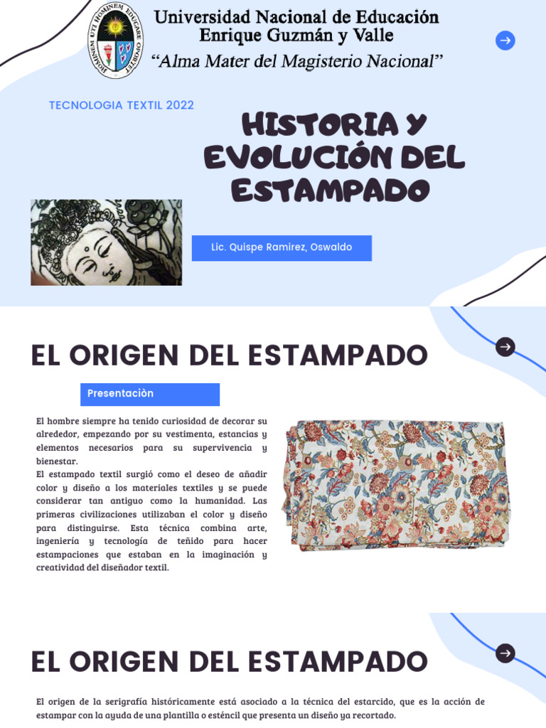 Historia y Evolución Del Estampado | PDF | Textiles