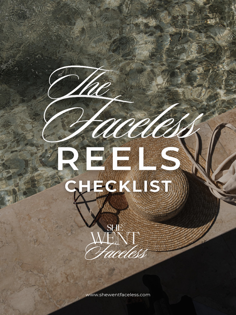 she went faceles reels checklist | PDF | Mass Media