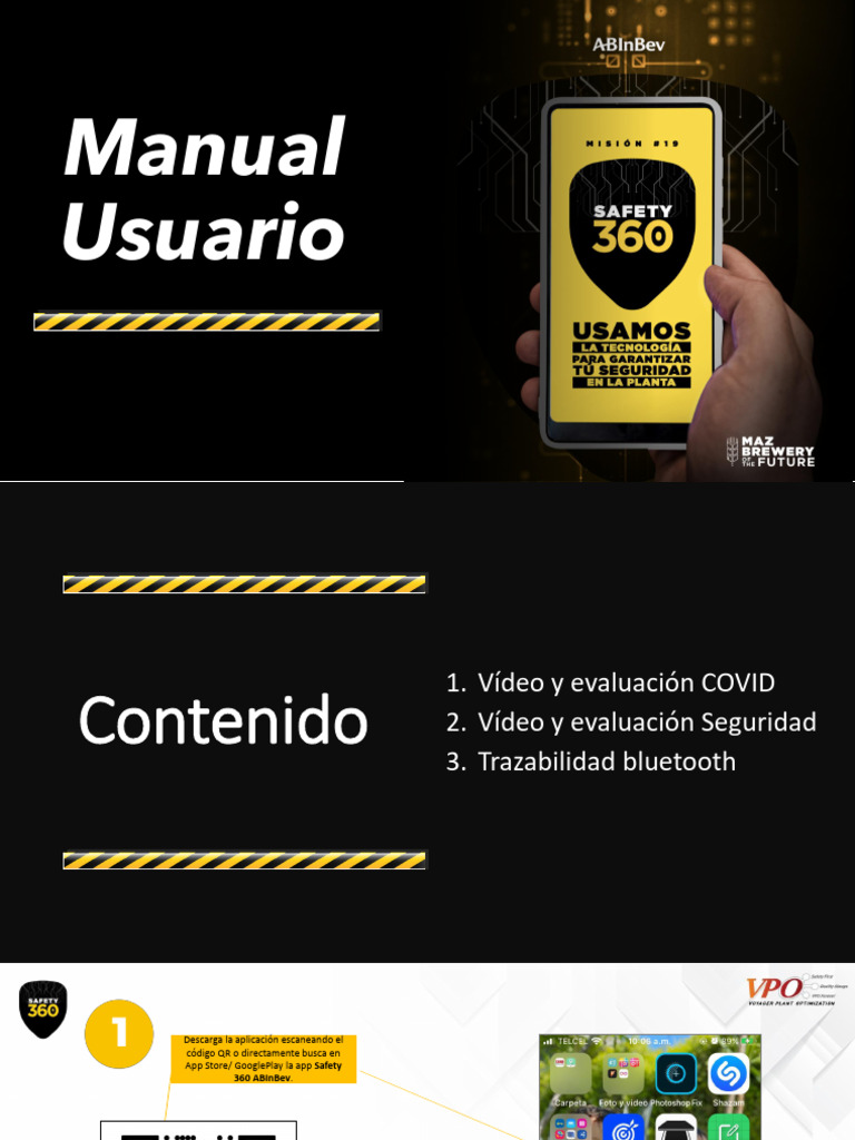 Guía de Uso de Safety 360 ABInBev | PDF | Ios | Computadoras móviles