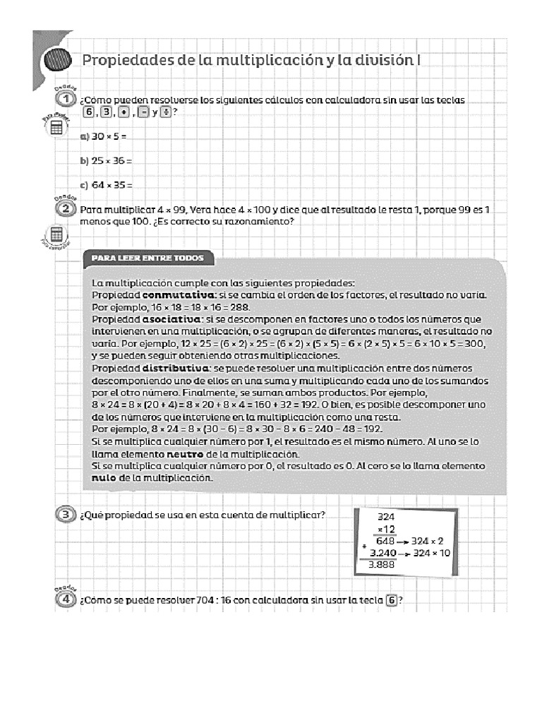 Propiedades de Las Operaciones | PDF