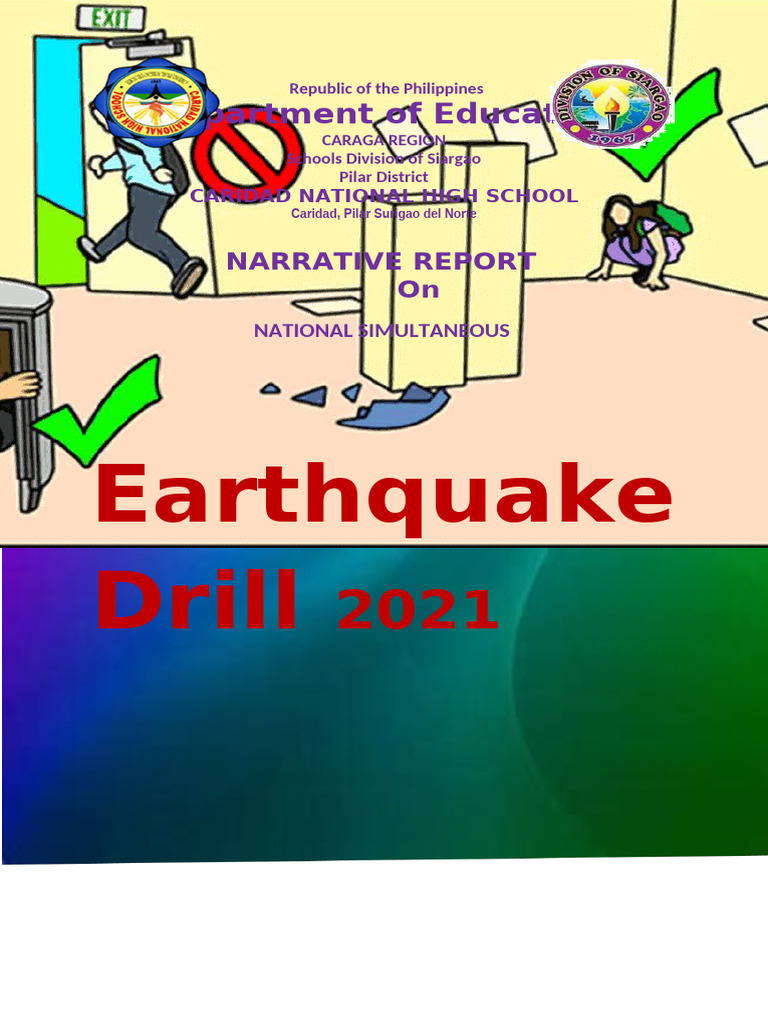 NARRATIVE REPORT ON EARTHQUAKE DRILL 2021 | PDF | Emergency Management
