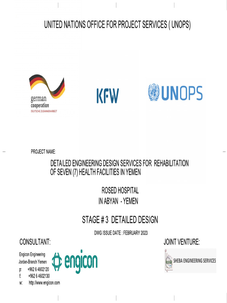 Arch. Drawings - Rosed Hospital in Abyan - 072530 | PDF | Home | Hygiene