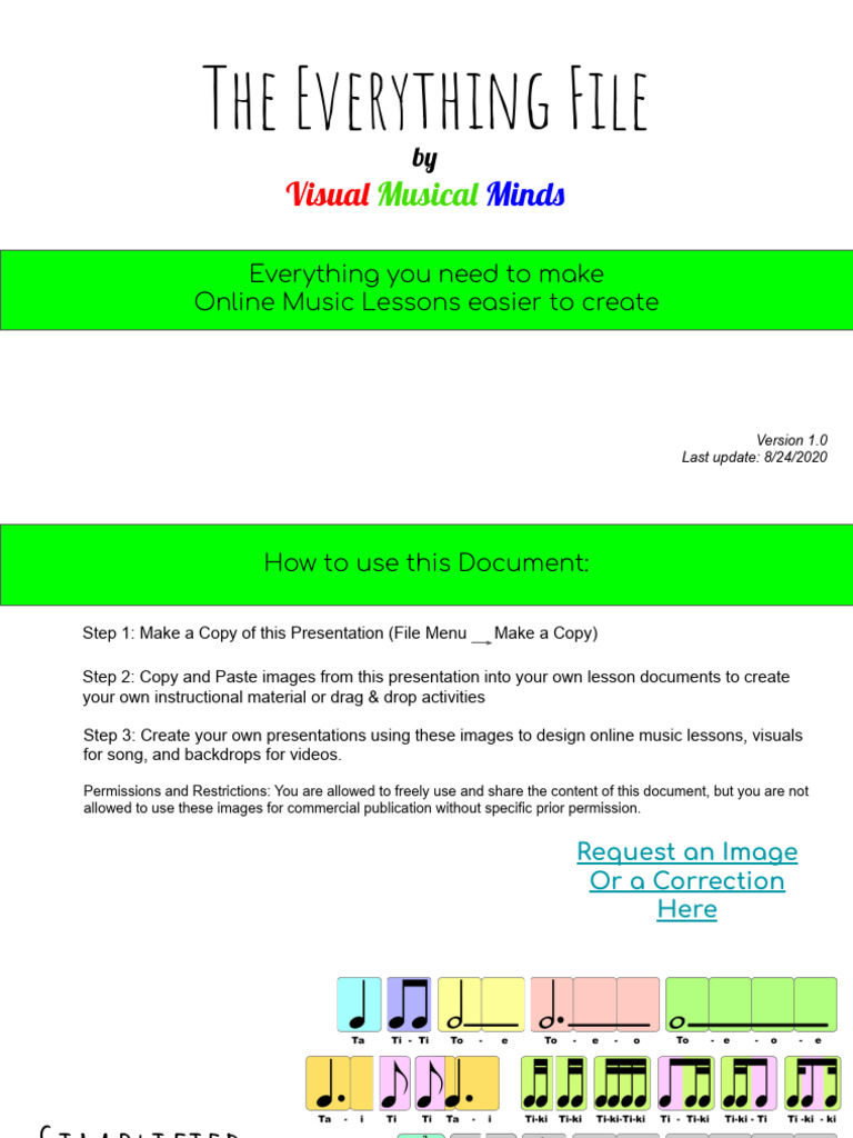 The Everything File by Visual Musical Minds Version 1.0 | PDF