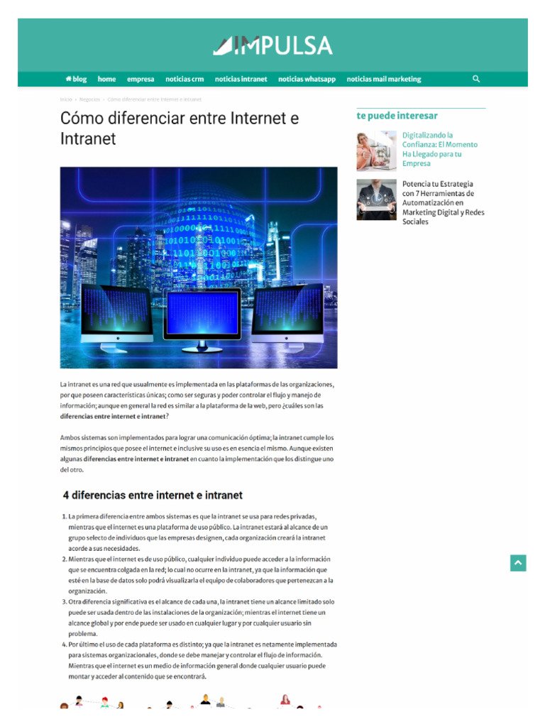 EPG 9 Cómo Diferenciar Entre Internet e Intranet 2024 CD | PDF