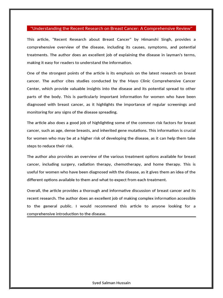 Article Review | PDF