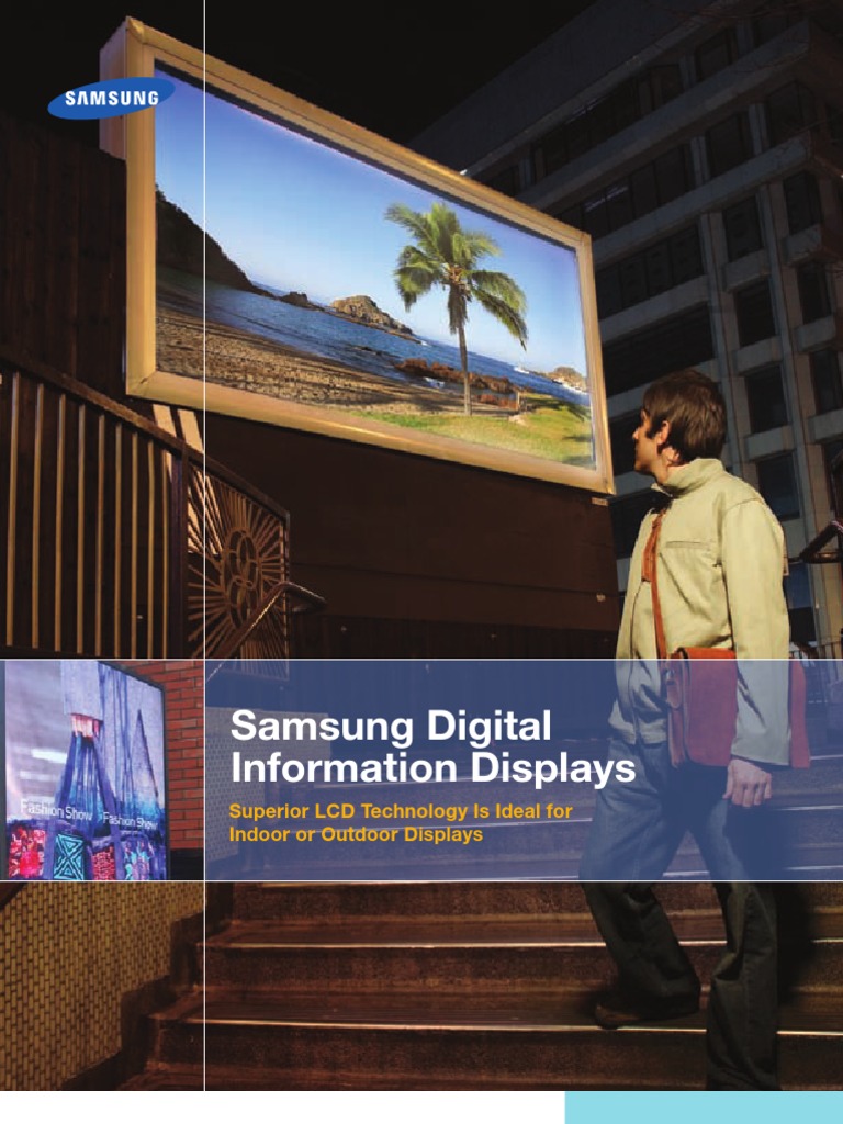 Samsung Digital Information Displays: Superior LCD Technology Is Ideal ...
