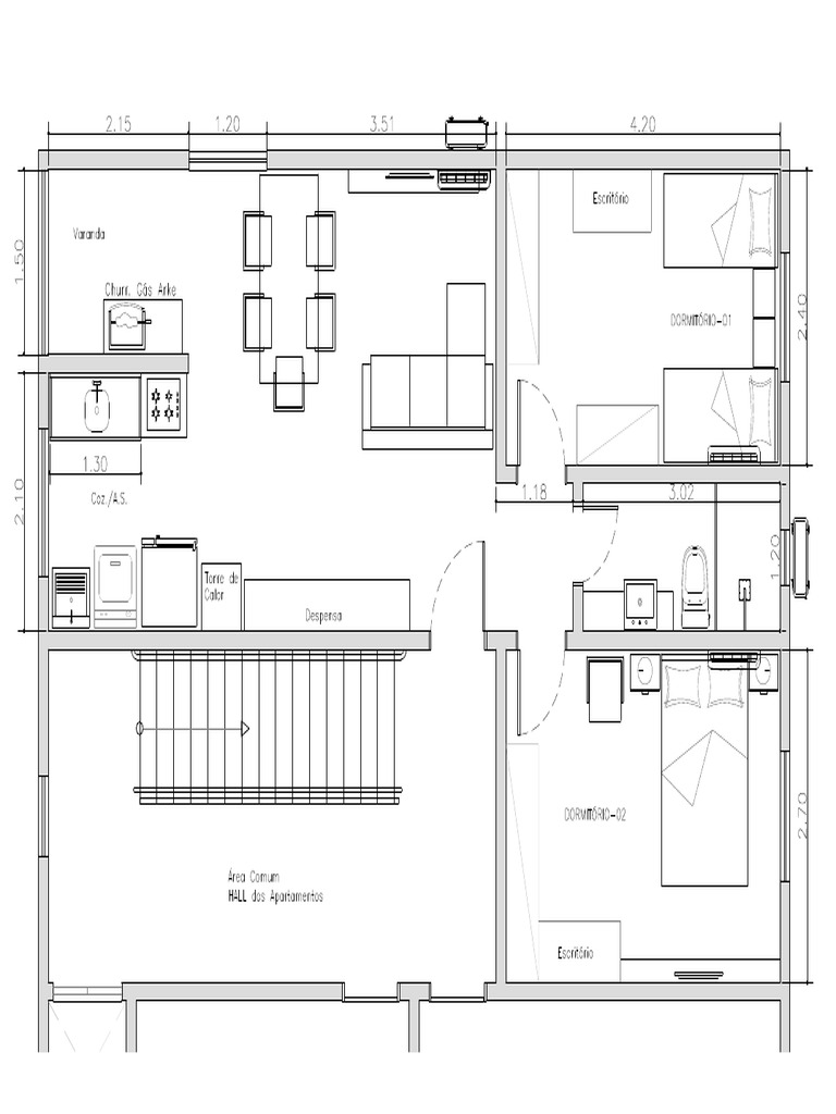 Layout Com Medidas 303 | PDF