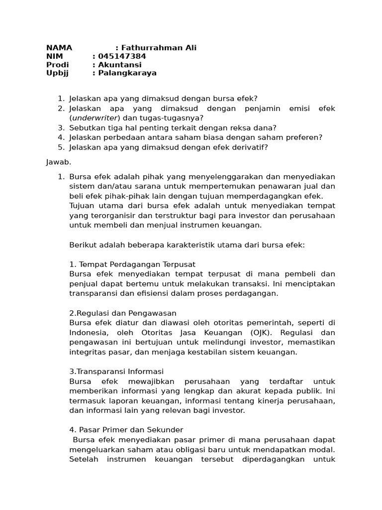 Tugas 3 EKSI 4205 | PDF