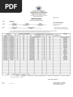 Service Record Template | PDF | Government