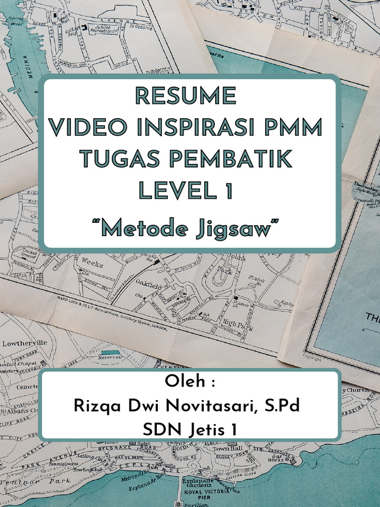 RESUME VIDEO INSPIRASI PMM_METODE JIGSAW | PDF