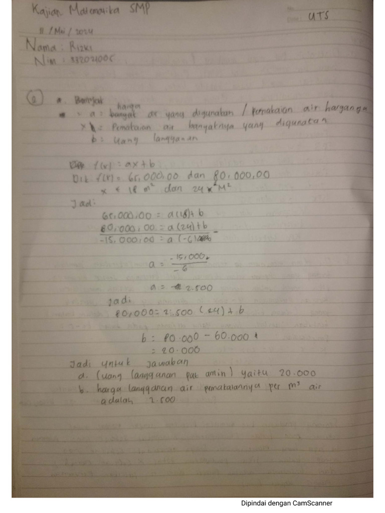 Rizki 332021005 Uts Kajian Matematika Pdf