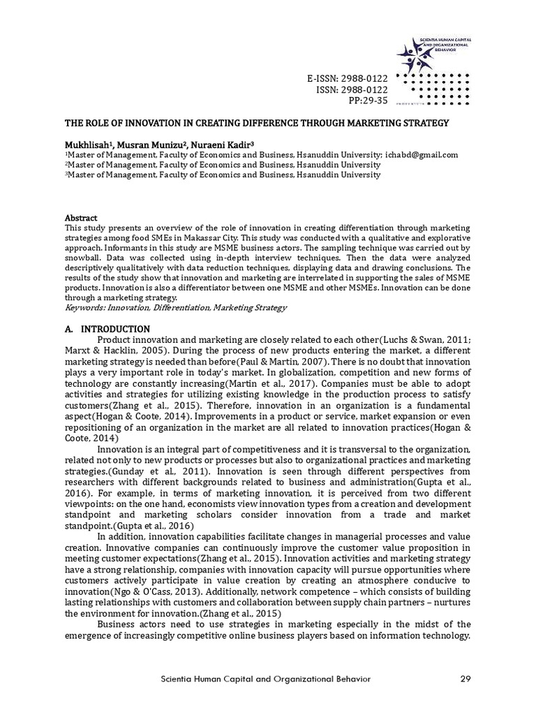 The Role Of Democratization Pdf Innovation Marketing