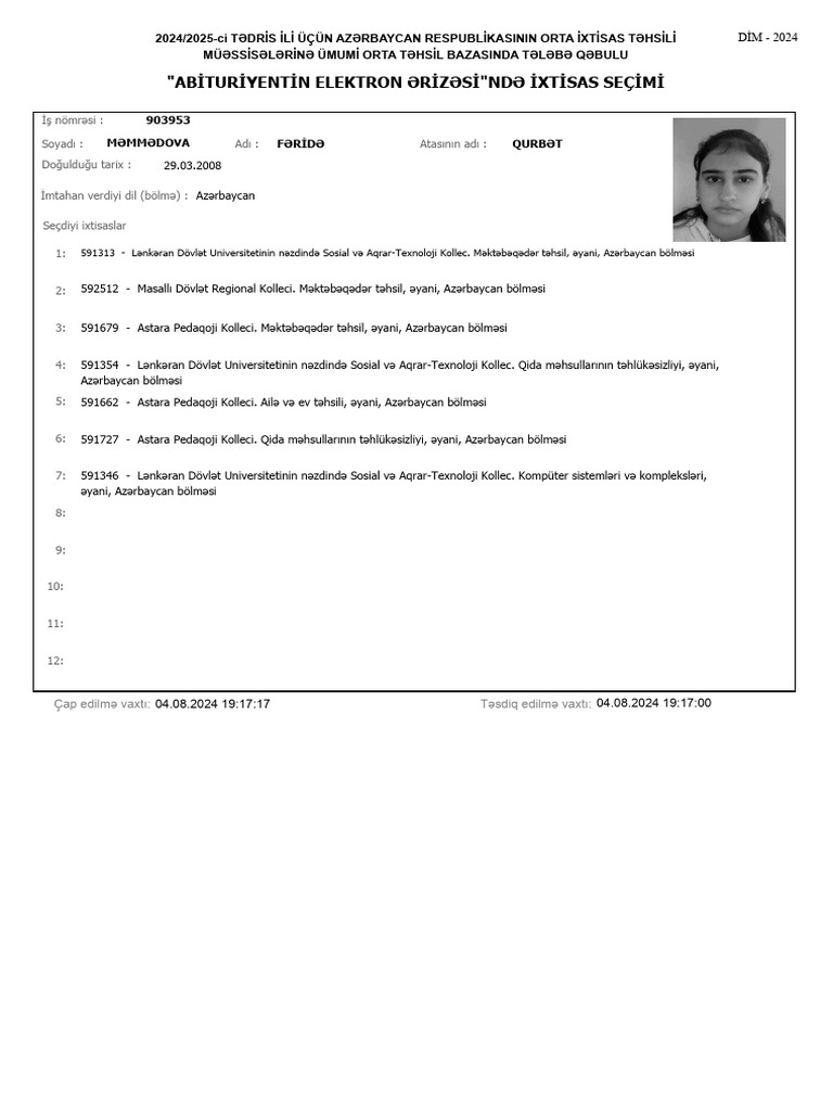 İXtisas Fəridə | PDF