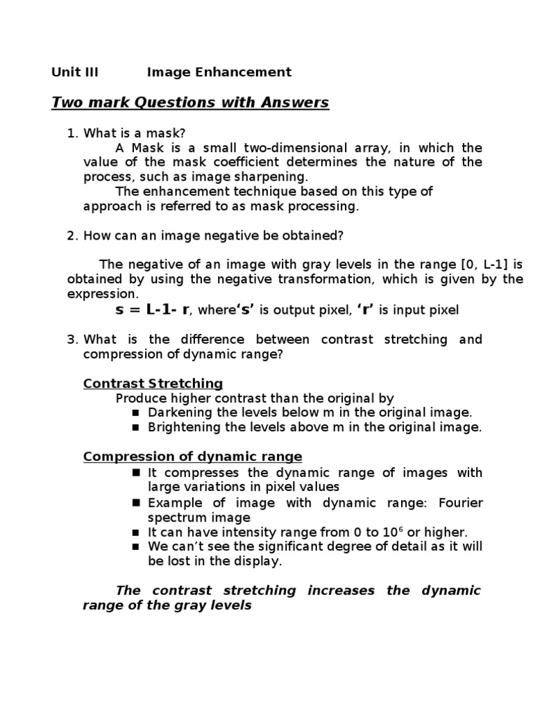 Digital Image Processing (Image Enhancement) | PDF | Filter (Signal Processing) | Low Pass Filter