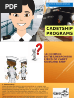 Deck Cadet Duties | PDF | Ships | Shipping