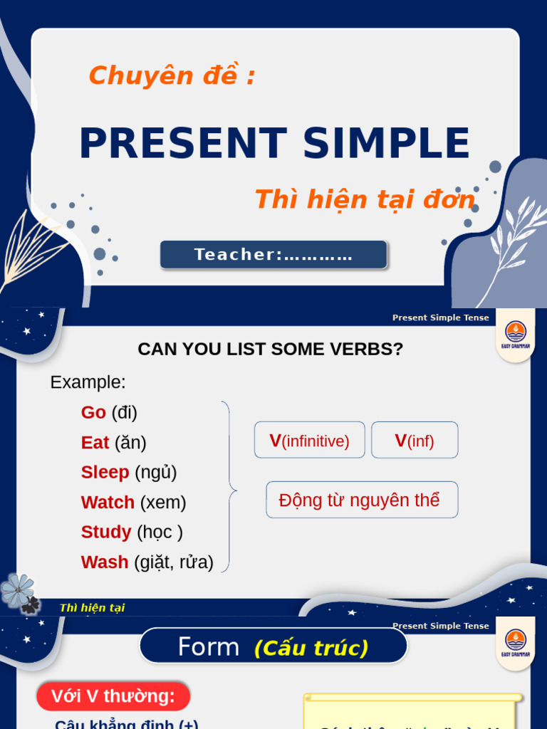 U1 - Grammar - Present Simple | PDF