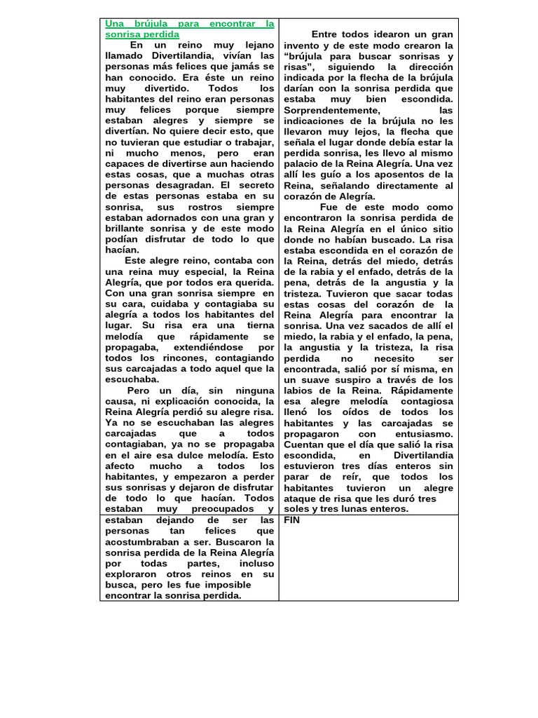 Una Brújula para Encontrar La Sonrisa Perdida | PDF | Las emociones ...