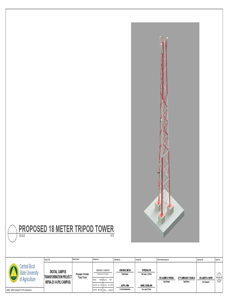 Proposed 18-Meter Point-to-Point Tower | PDF | Manufactured Goods ...