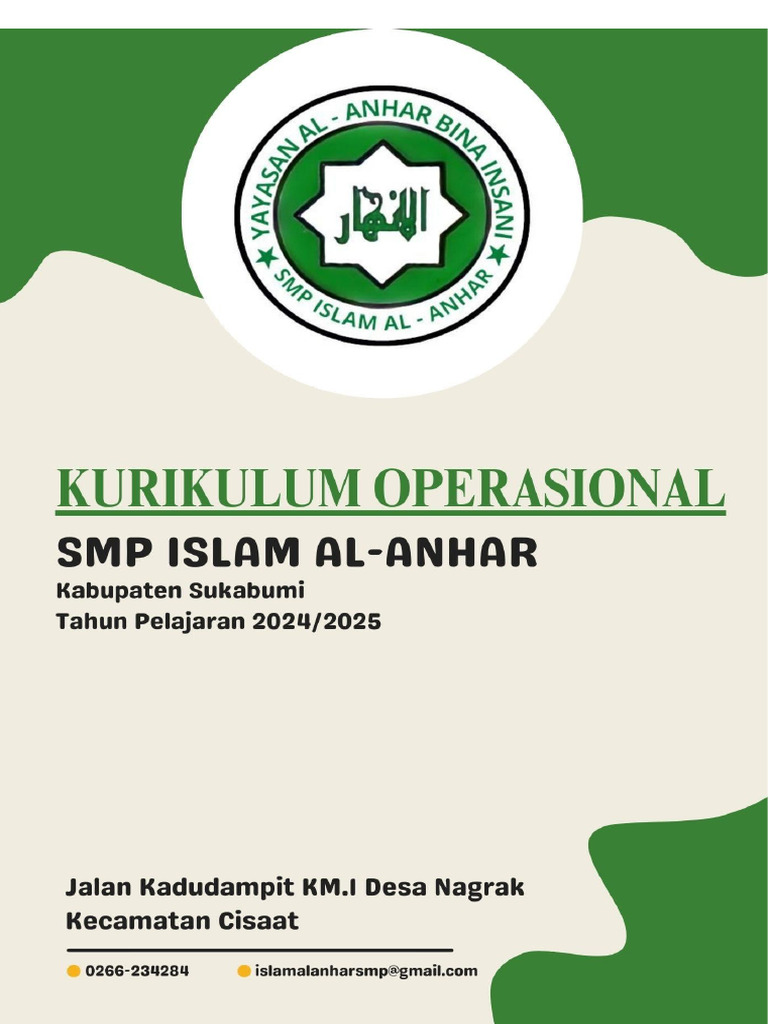 Kosp SMP Islam Al-Anhar 2024-2025 | PDF
