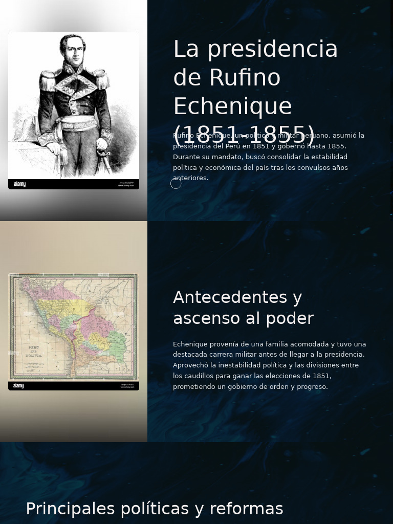 La Presidencia de Rufino Echenique 1851 1855 | PDF | Perú | Conservatismo