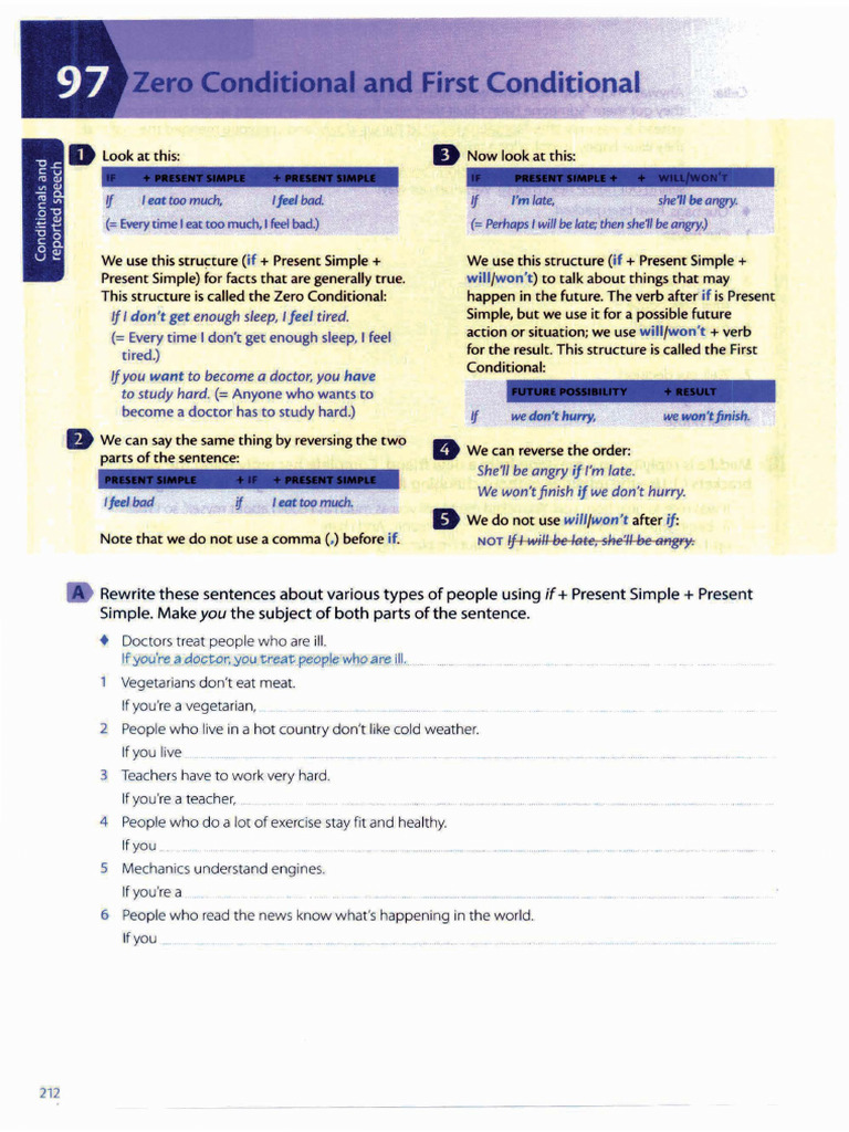 12 Conditionals and reported speech | PDF | English Language | Question