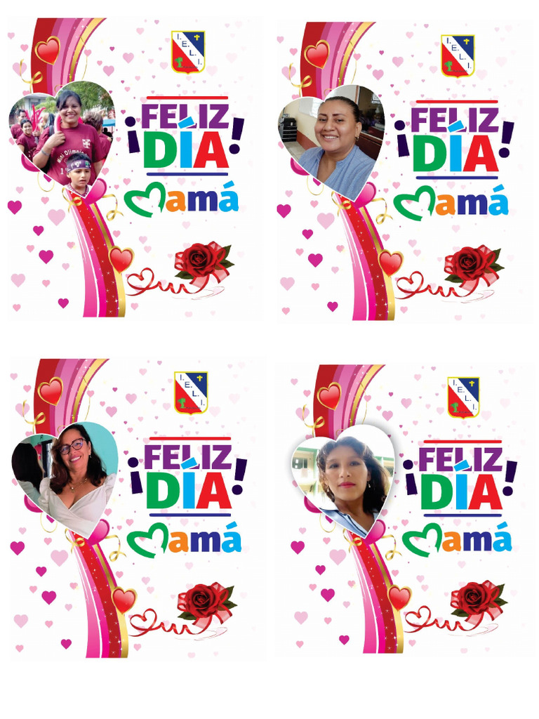 Tarjetas Por El Dia De La Madre Pdf