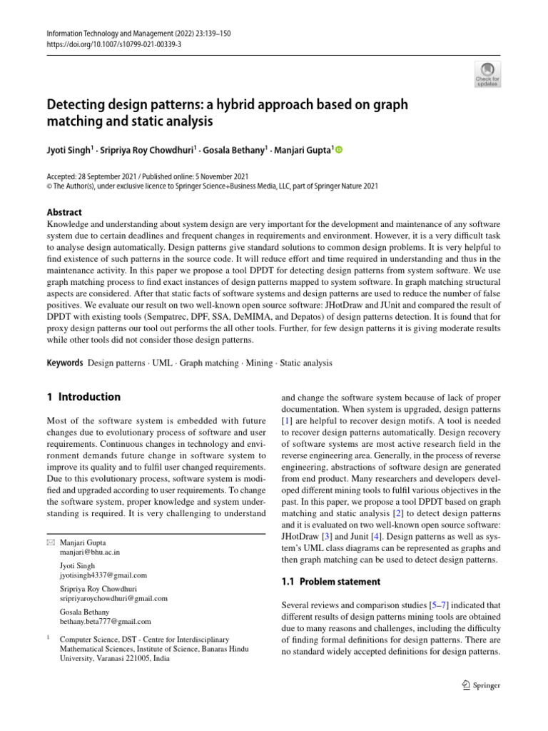 s10799-021-00339-3 | PDF | Class (Computer Programming) | Pattern Recognition