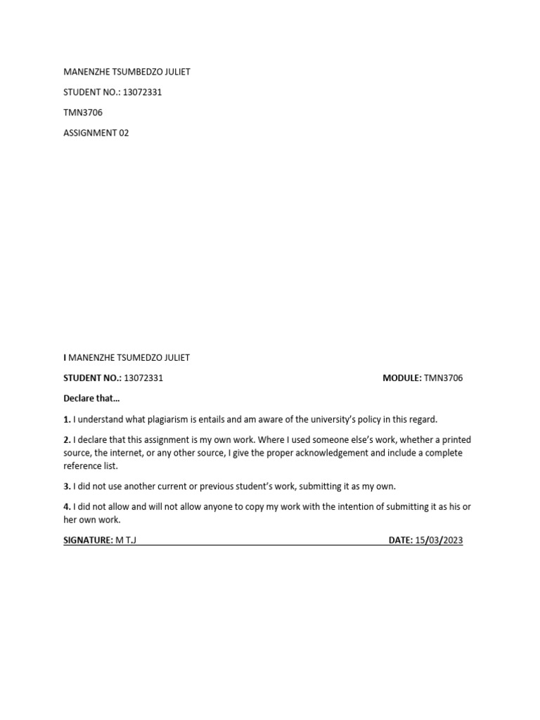 TMN3706 Assignment 02 PDF | PDF | Social Sciences | Learning TMN3706 Assignment 02 PDF | PDF | Social Sciences | Learning