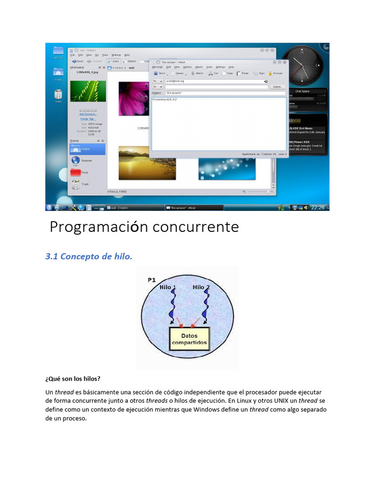 _Programación concurrente | PDF | Hilo (Computación) | Programa de computadora