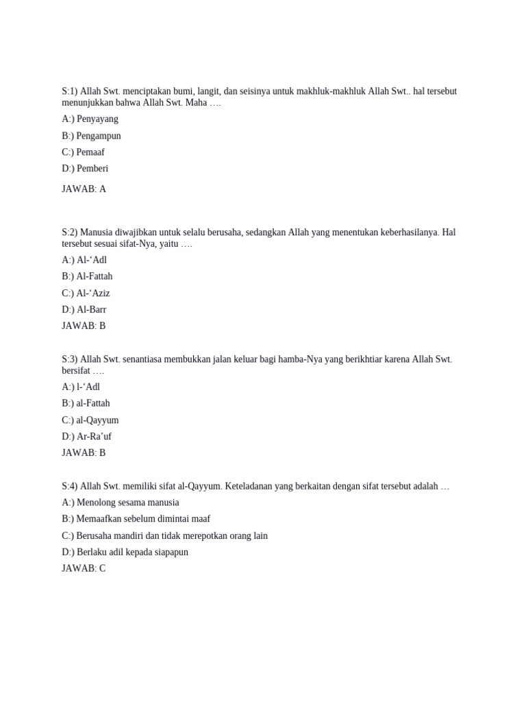 Format Input Soal AA1 20 | PDF | Politik | Metode & Bahan Ajar