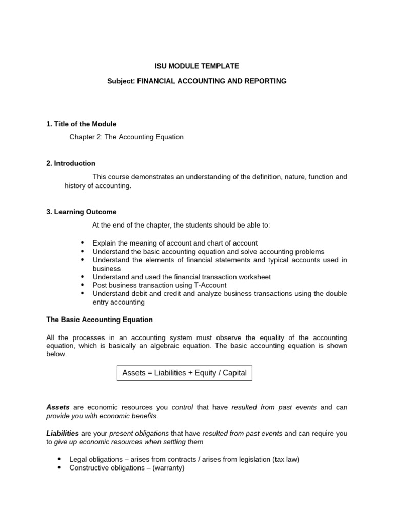 Chapter 2 FAR | PDF | Debits And Credits | Balance Sheet