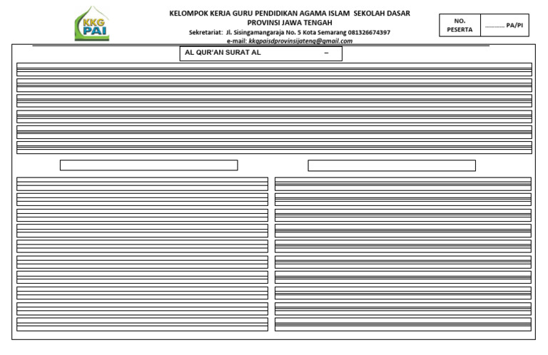 Format Kertas Khat 2024 | PDF